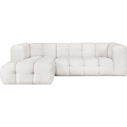 Ecksofa, B:276cm H:75cm T:178cm, beige, LeGer Home by Lena Gercke, 100% Polyester, Wohnzimmer, Sofas, "TALISHA L-Form Designersofa, moderne Steppung,