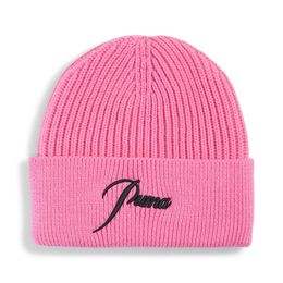 Puma Herren Beanie "STEWIE Beanie mit mittelhoher Krone Erwachsene"fast pink, 50% Polyester, 30% Polyacryl, 18% Nylon, 2% Wolle, M&uuml;tzen
