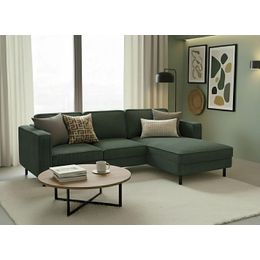 Ecksofa Trendmanufaktur, B:232cm H:81cm T:161cm, grün, 92% Polyester, 8% Polyamide, Wohnzimmer, Sofas, "Watkins, Couch wahlweise mit Schlaffunktion &