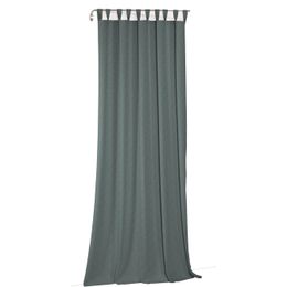 Vorhang WIRTH, B:132cm H:295cm, blau, Baumwolle, Polyester, Wohnzimmer, Gardinen, "Torbole", nach Ma&szlig;