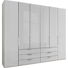 Dreht&uuml;renschrank Wiemann, B:246,9cm H:236cm T:58cm, wei&szlig;, Floatglas, Holzwerkstoff, Schr&auml;nke, "Monaco", mit Glasfront sowie hochwertige Beschl&auml;ge