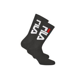 Fila Herren Kurzsocken "Socken 2er Pack", Gr. 35, schwarz, Obermaterial: 75% Baumwolle CO. 23% Polyester PES. 2% Elasthan EL., Socken