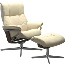stressless "Mayfair" Set, Relaxsessel mit Hocker, mit Hocker, mit Cross Base, Gr&ouml;&szlig;e S, M & L, Holzakzent Wenge