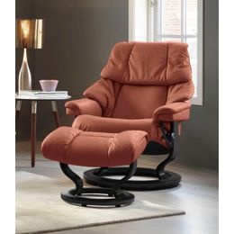 Relaxsessel stressless, B:79cm H:98cm T:75cm, rot, Leder BATICK: BATICK ist ein leicht korrigiertes, durchgef&auml;rbtes und genarbtes M&ouml;belleder, bei dem