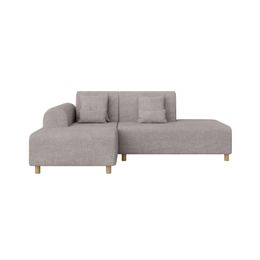 Ecksofa OTTO HOME, B:258cm H:85cm T:168cm, grau, 100% Polyester, Wohnzimmer, Sofas, "Suyala", L-Form mit Hocker
