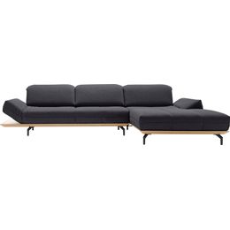 Ecksofa, B:293cm H:117cm T:212cm, schwarz, CREATION BY ROLF BENZ, Wohnzimmer, Sofas, "CR.420, Designecksofa, L-Form", in 2 Qualit&auml;ten, Holzrahmen in