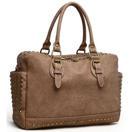 Damen Schultertasche "Amelia", Collezione Alessandro, beige, Lederimitat, Taschen, mit 2 Seitenfächern