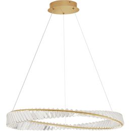NOVA LUCE LED-Hängeleuchte "AURELIA", 1, Ø 80cm, 1 Stk., gold, Leuchten