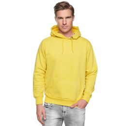 Rusty Neal Herren Kapuzensweatshirt, gelb, Gr. XXXL, unifarben, 70% Baumwolle, 30% Polyester, Sweatshirts, in bequemer Regular Fit-Passform