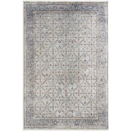 Teppich Astra, B:160cm H:7mm L:230cm, blau, Viskose, Wohnzimmer, Teppiche, "Scala 6621 222", eleganter seidiger Flor, Viskoseteppich, Orient Optik