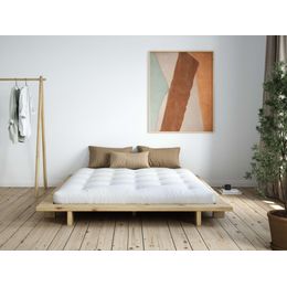 Bettgestell Karup Design, B:168cm H:20cm L:228cm, beige, Betten, "Bettgestell JAPAN BED Futonbett aus FSC-zertifiziertem Massivholz", zeitlos, bequem