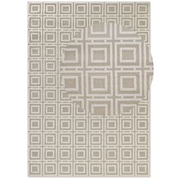 Designteppich ELLE DECORATION, B:200cm H:9mm L:280cm, beige, Polypropylen, Teppiche, "Howlite", Wohnzimmer, Schlafzimmer, L&auml;ufer, Hoch-Tief Effekt,