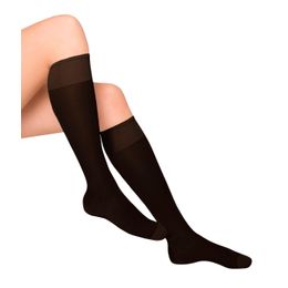 Janastyle Damen Stützkniestrümpfe "Fresh Travel, idealer Reise- und Alltagsbegleiter, 8-10 mmHg", schwarz, Elasthan (LYCRA), Nylon, Socken, hoher