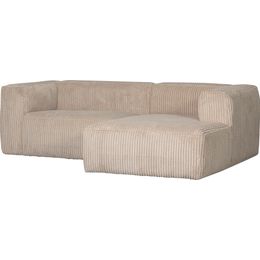 Ecksofa Woood, B:254cm H:73cm T:178cm, beige, Wohnzimmer, Sofas, "Bean", Chaiselongue-Sofa, Breite 254 cm