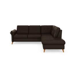 Sit & More Ecksofa SIT & MORE, B:250cm H:90cm T:226cm, braun, Wohnzimmer, Sofas, "G&ouml;teborg", inkl. Sitztiefenverstellung, wahlweise mit Bettfunktion & Bettkasten