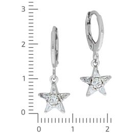 Firetti Damen Paar Creolen "Schmuck Geschenk Silber 925 Stern", 12mm, Silber 925 (Sterlingsilber), silber, Silber 925 (Sterlingsilber), Ohrringe, mit