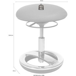 B&uuml;rostuhl Topstar, lila, St&uuml;hle, "Sitness Bobby alu-poliert"