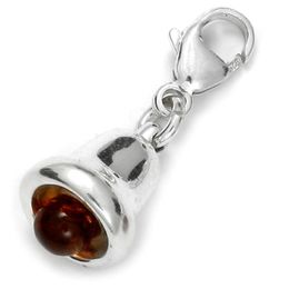 OSTSEE-SCHMUCK Damen Kettenanh&auml;nger "OSTSEE-SCHMUCK Charm-Einh&auml;nger Glocke Charm-Einh&auml;nger Glocke", 20 x 8mm, Silber 925 (Sterlingsilber), 2,2 g,