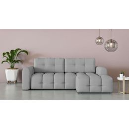 Ecksofa OTTO HOME, B:265cm H:91cm T:170cm, grau, 100% Polyester, Wohnzimmer, Sofas, "Manilla, wahlweise mit Bettfunktion, B/T/H 265/170/91 cm",