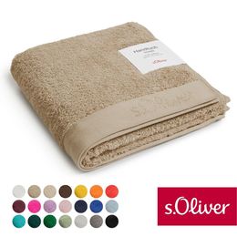 Handtuch s.Oliver, B:50cm L:100cm, beige, Walkfrottier, Obermaterial: 100% Baumwolle, Handtücher, "s.Oliver, Premium Qualität, 600 gr/m², auch als