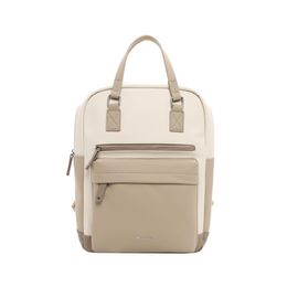 Tamaris Damen Rucksack "Rucksack TAS Gianna", beige, Obermaterial: 60% Polyurethan PU. 40% Polyester PES., Rucksäcke
