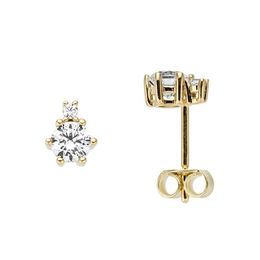 Firetti Damen Paar Ohrstecker "Schmuck Geschenk Gold 333 Ohrschmuck", Gelbgold 333, gold, Gelbgold 333, Ohrringe, mit Zirkonia (synth.)