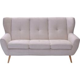 3-Sitzer, B:190cm H:102cm T:90cm, beige, exxpo - SOFA FASHION, Sofas, "ALVESTA, Loungesofa, K&uuml;chensofa, hoher Sitzkomfort, Ohrenbackensofa",