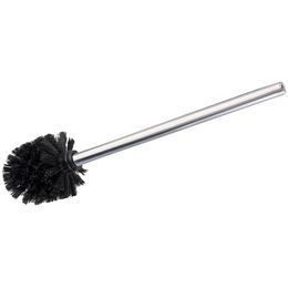 WC-Reinigungsb&uuml;rste Wenko, H:35cm L:8cm, schwarz, Edelstahl, Kunststoff, Reinigungsb&uuml;rsten, schwarz, mit Edelstahl Griff