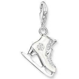 Thomas Sabo Damen Charm-Einhänger "Schlittschuh", bunt, Silber 925 (recycelt), Charms, mit Zirkonia (synth.)