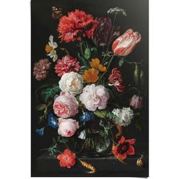 Poster Reinders, B:61cm H:91,5cm, bunt, Papier, K&uuml;che, Bilder, "Poster Stillleben mit Blumenvase Jan Davidsz de Heem"