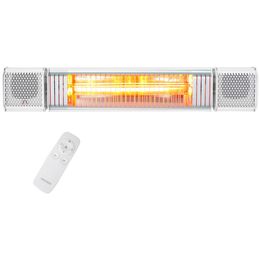 VASNER Heizstrahler "Bluetooth, weiß, Appino BEATZZ", B:74cm H:13cm T:13,5cm, weiß, Heizstrahler, Wand / Decke mit Musik & LED