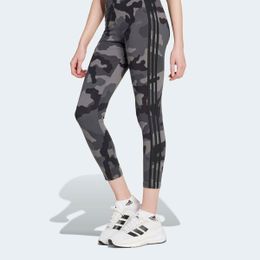 Damen Leggings "W CAMO 3S LEG", schwarz, Gr. XS, adidas Sportswear, Obermaterial: 93% Baumwolle, 7% Elasthan, Hosen
