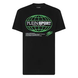 Plein Sport Jungen T-Shirt "Global Express Edition", gr&uuml;n, Gr. L, Obermaterial: 100% Baumwolle, Shirts