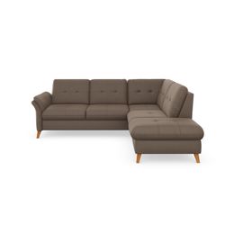 Sit & More Ecksofa SIT & MORE, B:250cm H:90cm T:226cm, braun, Wohnzimmer, Sofas, "G&ouml;teborg", inkl. Sitztiefenverstellung, wahlweise mit Bettfunktion & Bettkasten