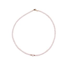 Firetti Damen Perlenkette "Schmuck Geschenk Halsschmuck Halskette Perle", Messing Nylon Perlen, L: 50, gold, Messing, Nylon, Perlen, Halsketten, Made