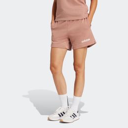 Damen Shorts "W LIN FT SHO", rosa, Gr. XL, adidas Sportswear, Obermaterial: 55% Baumwolle, 36% Polyester, 9% Viskose, Hosen, Mitelhoher Bund mit