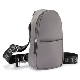 ELBSAND Damen Umhängetasche "kleiner Rucksack", grau, Textil, unifarben, Taschen, Crossbody Bag, Handtasche, Schultertasche, Mini Bag VEGAN