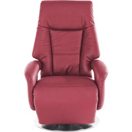 Sit & More TV-Sessel SIT & MORE, B:74cm H:109cm T:77cm, rot, Luxus-Microfaser (100% Polyester);Luxus-Kunstleder;NaturLEDER (echtes Rindsleder), Sessel, "Enjoy",