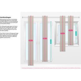 Gardine my home, B:140cm H:225cm, grau, Polyester, Polyester, Wohnzimmer, Gardinen, "Bene", Transparent, gemustert, glatt, verschiedene Größen