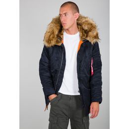 Herren Winterjacke "N-3B VF 59 Vintage Fit"rep.blau, Gr. XXL, Alpha Industries, Shell/Lining: 100% Nylon, Filling: 100% Polyester, Jacken