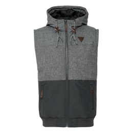 INDICODE Herren Steppweste "Weste IDLecter", grau, Gr. M, Obermaterial: 100% Polyester PES., Westen