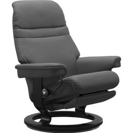 Relaxsessel stressless, B:79cm H:103cm T:78cm, grau, Leder BATICK: BATICK ist ein leicht korrigiertes, durchgef&auml;rbtes und genarbtes M&ouml;belleder, bei
