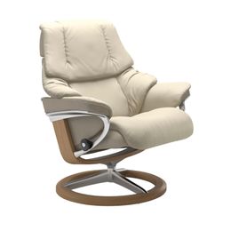 stressless Relaxsessel "Reno" Set, Relaxsessel mit Hocker, mit Hocker, mit Signature Base, Gr&ouml;&szlig;e S, M & L, Gestell Eiche