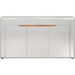 Sideboard Inosign, B:150cm H:84cm T:39cm, weiß, FSC-zertifizierter Holzwerkstoff, Wohnzimmer, Sideboards, "Graz", Maße aufgebaut (B/T/H in cm):