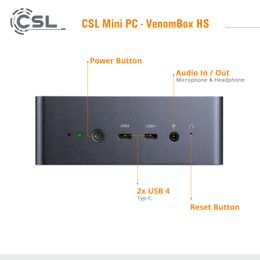 CSL Gaming-PC "VenomBox 8845 HS Windows 11 Pro", Microsoft Windows 11 Home (64 Bit), 64 GB RAM 500 GB SSD, schwarz, Desktop-PCs