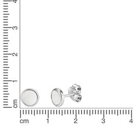 Firetti Damen Paar Ohrstecker "Schmuck Geschenk, Ohrringe Kreis rund, Silber 925", 7mm, Silber 925 (Sterlingsilber), bunt, Silber 925