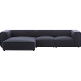 Ecksofa W.Schillig, B:341cm H:66cm T:164cm, blau, ROHLEDER Jacquard-Flachgewebe Q2 O10 (60% Polyacryl, 40% Polyester), Wohnzimmer, Sofas,