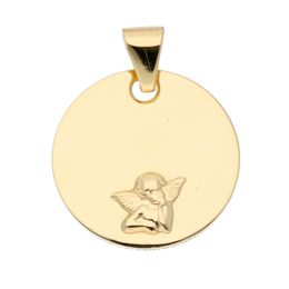 Adelia&acute;s ADELIA ́S Damen Kettenanh&auml;nger "Damen Gold Schmuck 585 Gold Anh&auml;nger Amor &Oslash; 12 mm", Gold, gold, Gold, Schmuckanh&auml;nger, Goldschmuck f&uuml;r Damen