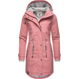 PEAK TIME Damen Regenjacke "L60042", lila, Gr. XS, Obermaterial: 100% Polyurethan, Futter 1: 100% Polyester, Futter 2: 60% Baumwolle, 40% Polyester,