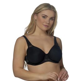 ELBRINA Damen Bügel-BH "Spacer Bra", Gr. 75, schwarz, Spitze, Obermaterial: 50% Polyester, 42% Polyamid, 8% Elasthan, unifarben, BHs, vorgeformte